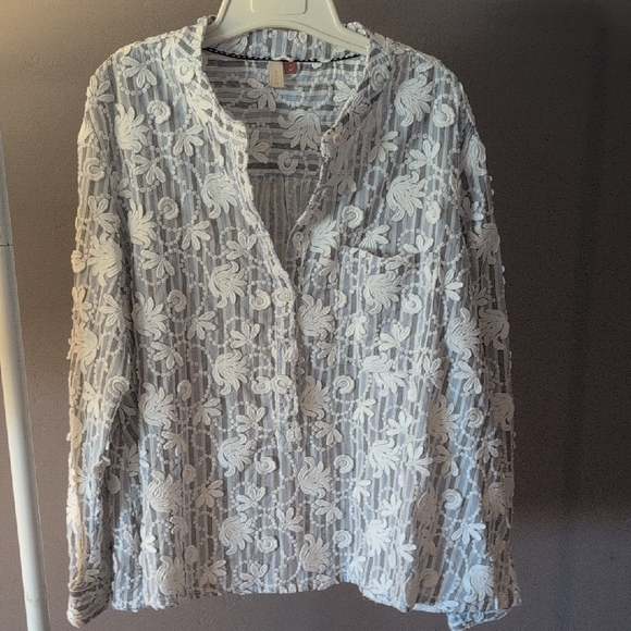 Pilcro | Tops | Pilcro The Whitney Trapeze Buttondown Anthropologie ...